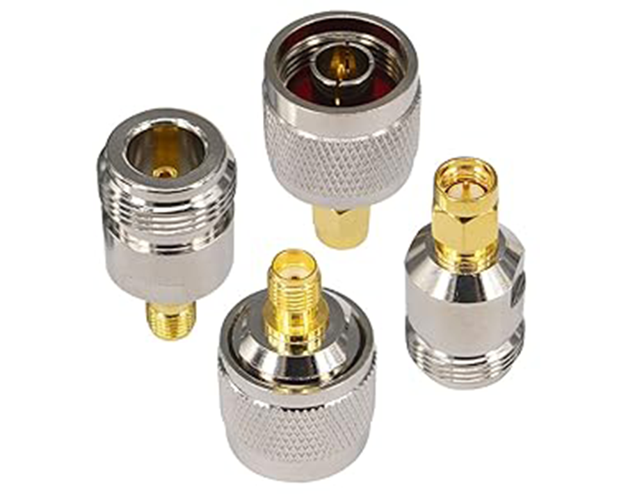 BOOBRIE SMA to N Type Adapter Kit 4PCS SMA 4G Antenna Adapter SMA Fema