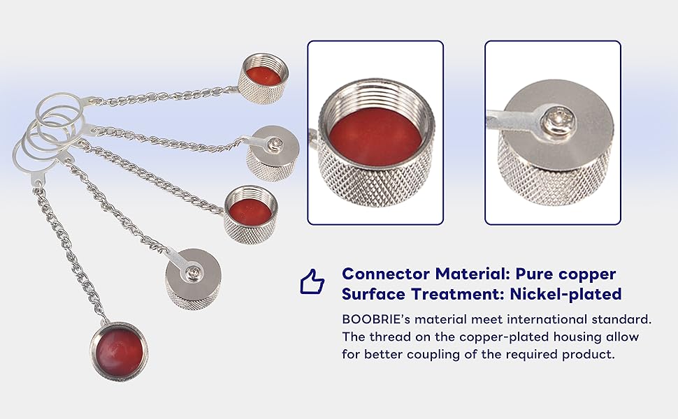 BOOBRIE 5-Pack UHF/N-Type Dust Cap UHF Dust Cap RF SO239 Connector Pro