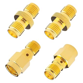 Boobrie 4PCS RP-SMA Connector Kit RPSMA SMA Upgrade Gender Changer SMA ...